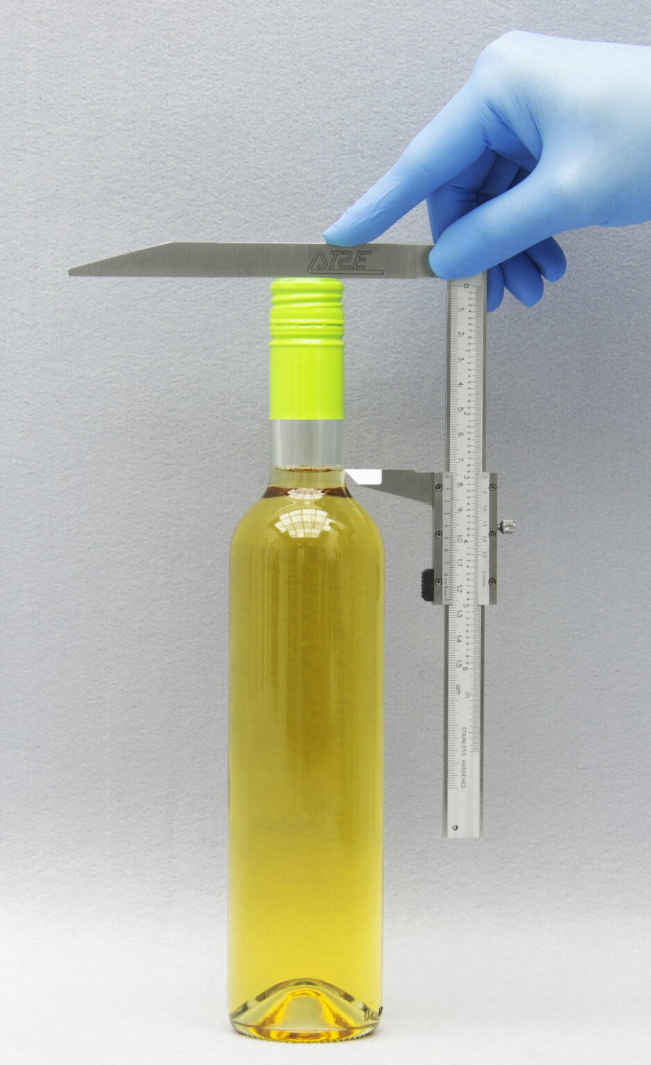 Precise Bottle Fill Level Gauge in Inches/Millimeters