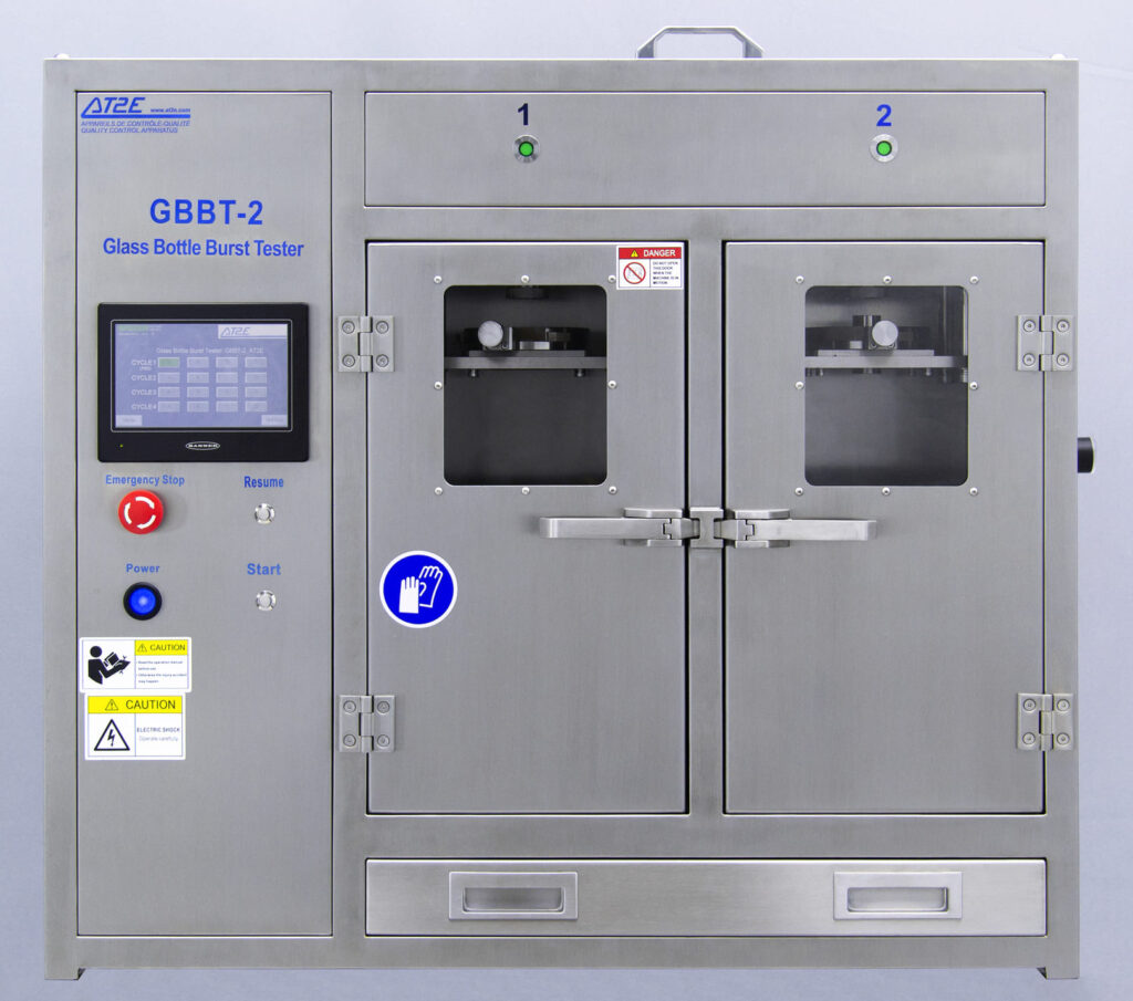 GBBT-2 Glass Bottle Burst Tester for Dual Bottle Pressure Testing