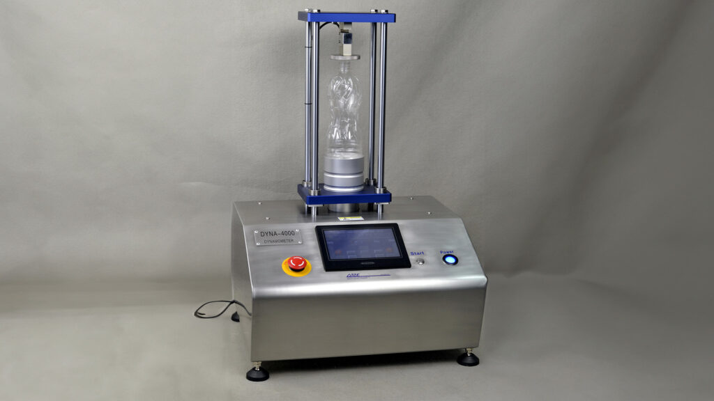 DYNA-4000 Dynamometer for Accurate Top-Load Testing of PET Bottles and Cans